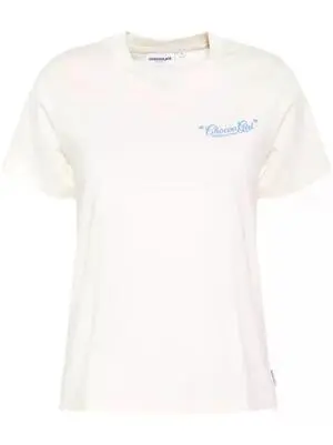CHOCOOLATE Logo-embroidered T-shirt
