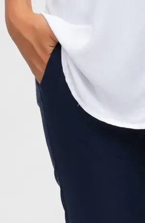 PIETRO BRUNELLI Slim Fit Crop Pants - Blue