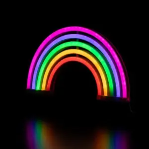 NORTHLIGHT Led Rainbow Neon Lighted Wall Art12" Mutlticolor