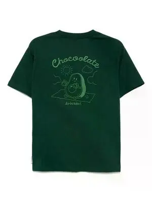 CHOCOOLATE Logo-embroidered T-shirt
