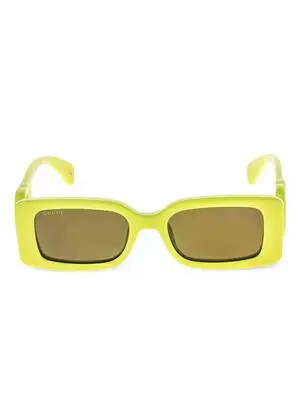 Gucci Interlocking G-logo Sunglasses - Yellow