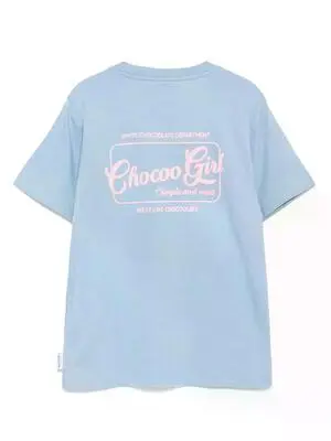 CHOCOOLATE Logo-embroidered T-shirt