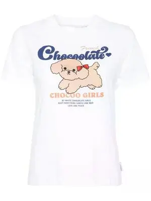 CHOCOOLATE Graphic-print T-shirt - White