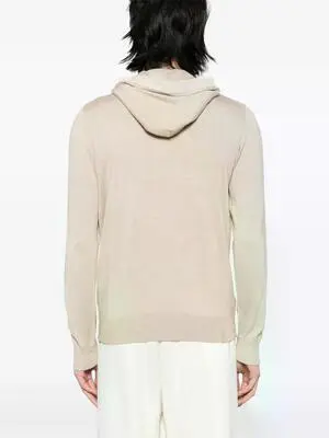 BRETT JOHNSON Full-zip Mixed Media Hoodie