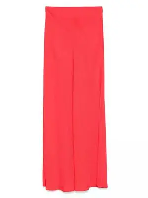 TWINSET Logo-plaque Maxi Skirt - Red