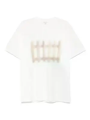JW Anderson Fence-printed T-shirt - Neutrals