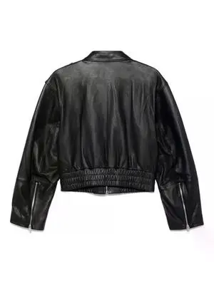 Hugo Leather Bomber Jacket