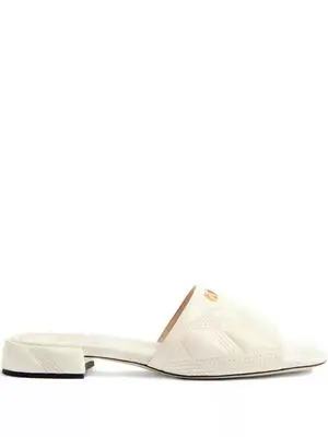 Valentino Garavani 20mm Quiltie 67 Sandals - White