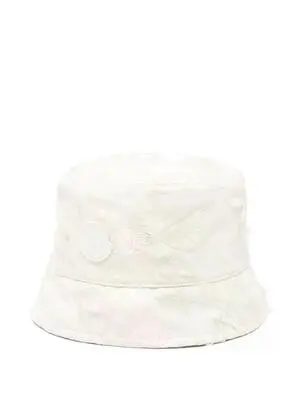 Moncler Embroidered Bucket Hat - Neutrals