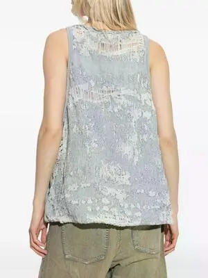 DIESEL® De-dalby Distressed Tank Top - Grey