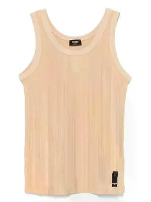 Fendi Logo-embroidered Tank Top