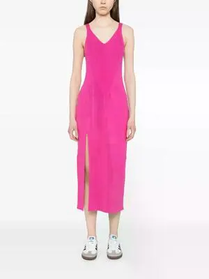 Lacoste Long Ribbed Dress