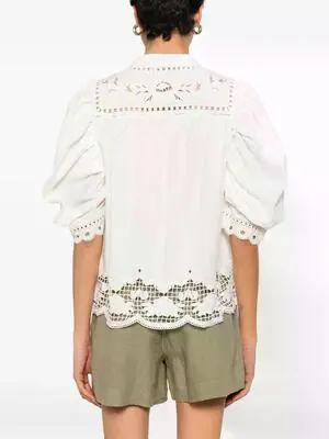 Farm Rio Floral-embroidered Blouse