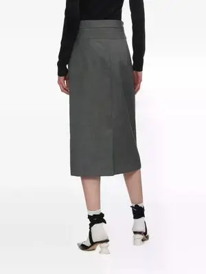 SHUSHU/TONG Layered Midi Skirt