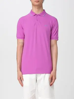 SUN 68 Polo Shirt Men Ruby