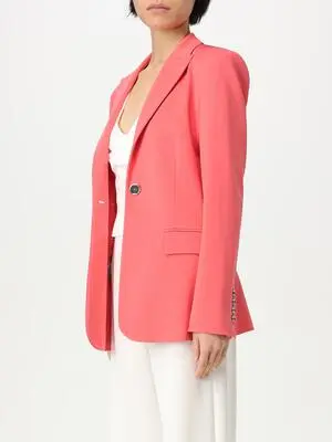 Pinko Notched Lapel Jacket - Coral