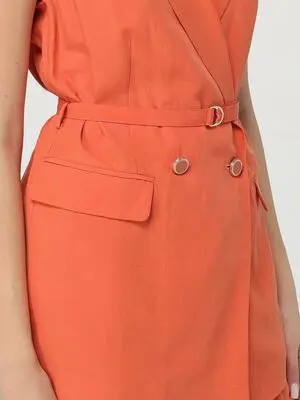 Liu Jo Double Breasted Waistcoat - Brick Red