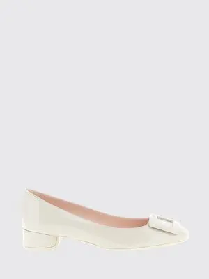 ROGER VIVIER Buckled Ballet Flats - Ice