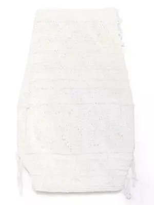 Khaite Inna Midi Skirt - White