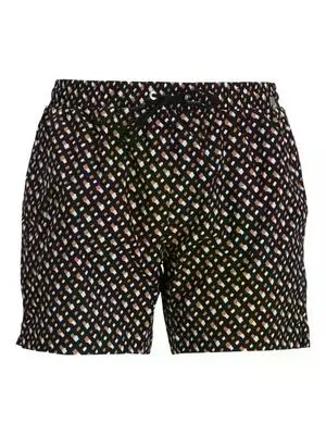 BOSS Logo-jacquard Swim Shorts