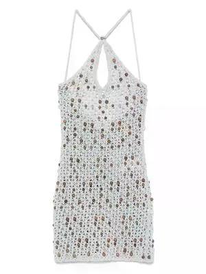 Coperni Beaded Knitted Mini Dress