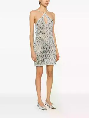 Coperni Beaded Knitted Mini Dress