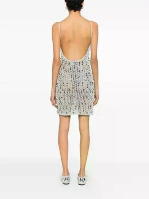 Coperni Beaded Knitted Mini Dress