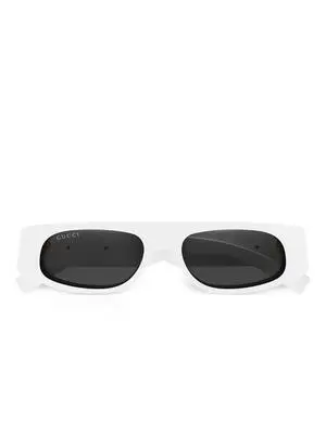 Gucci Rectangle-frame Sunglasses - White