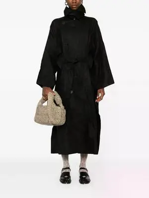 Issey Miyake Hempen Coat - Black