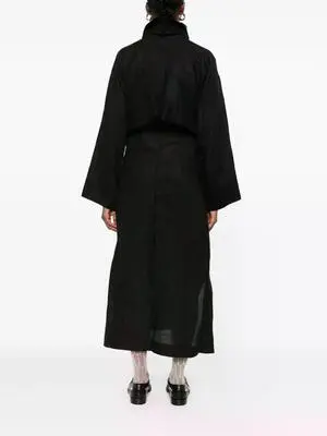 Issey Miyake Hempen Coat - Black