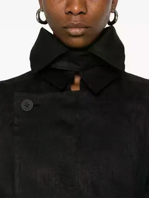 Issey Miyake Hempen Coat - Black