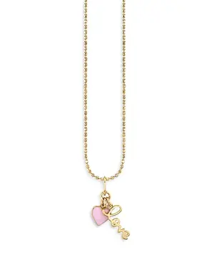 SYDNEY EVAN 14k Yellow Love Charm Necklace - Gold
