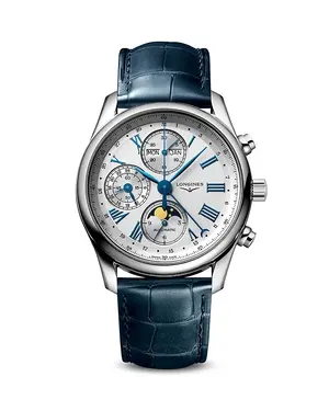 LONGINES Master Chronograph 40mm - Silver/blue