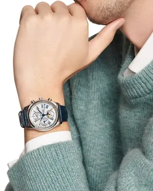 LONGINES Master Chronograph 40mm - Silver/blue