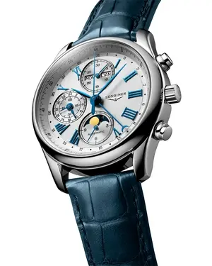 LONGINES Master Chronograph 40mm - Silver/blue