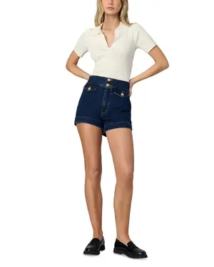 Joe's Jeans The Jess Pointelle Polo Shirt - Milk