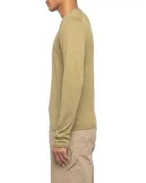 Zadig&Voltaire Signature Regular Fit Linen Henley - Olive