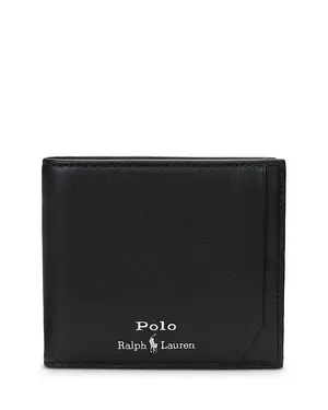 Polo Ralph Lauren Smooth Leather Billfold Wallet - Black