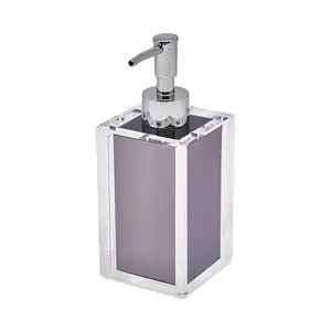 TIZO Lucite Soap Dispenser - Silver