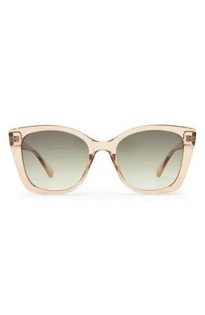 Le Specs Incantation Square Sunglasses - Sand/ Khaki Grad