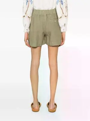 120% Lino Linen Shorts - Green
