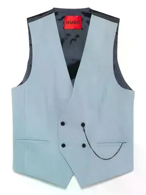 Hugo Panelled Waistcoat - Blue