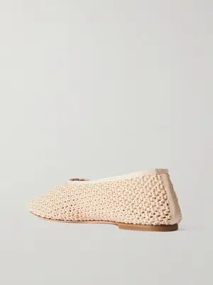 Staud Alba Crocheted Ballet Flats