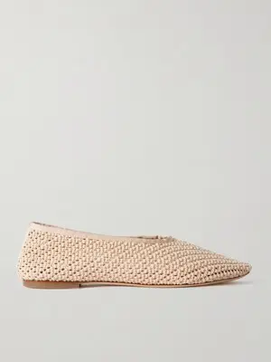 Staud Alba Crocheted Ballet Flats