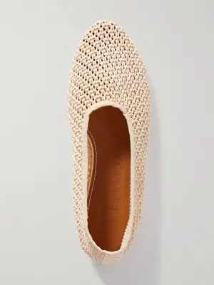 Staud Alba Crocheted Ballet Flats