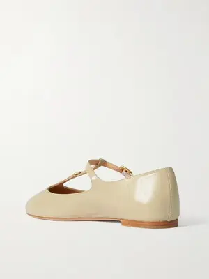 Chloé Marcie Embellished Leather Ballet Flats