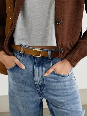 Lié Studio The Georgia Wide Suede Belt