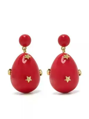 ESHVI Mini Galaxy Drop Earrings - Red