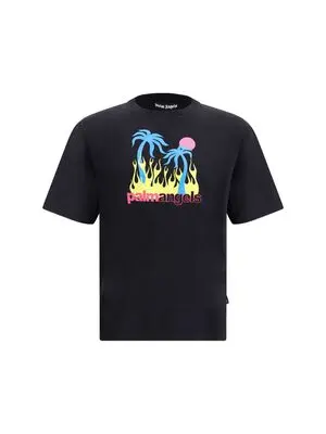 Men's Palm Angels Black Tops