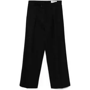 TONYWACK Pinstriped Trousers - Black